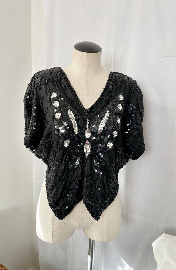 Vintage butterfly sequin 80s - Gem
