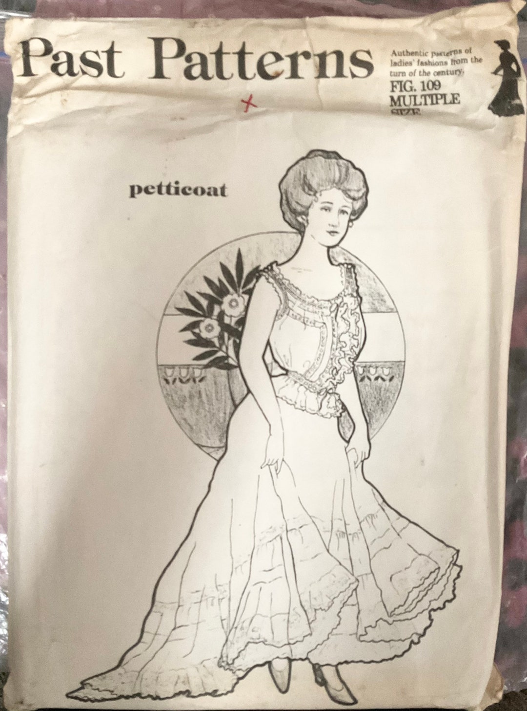 Vintage Past Patterns 109 Edwardian 1900s Ballgown Petticoat Tea Gown ...