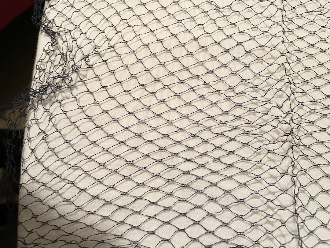 Vintage 40s Millinery Silk Netting English Navy 7/8 Yard - Etsy