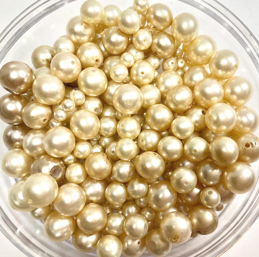 Vintage 50s Beads Pearls Cream - Etsy