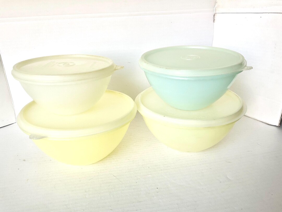 Vintage 40s 50s Tupperware Bowls Wonderlier Pastel Set of 4 - Etsy