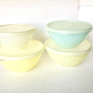 Vintage 40s 50s Tupperware Bowls Wonderlier Pastel Set of 4 - Etsy