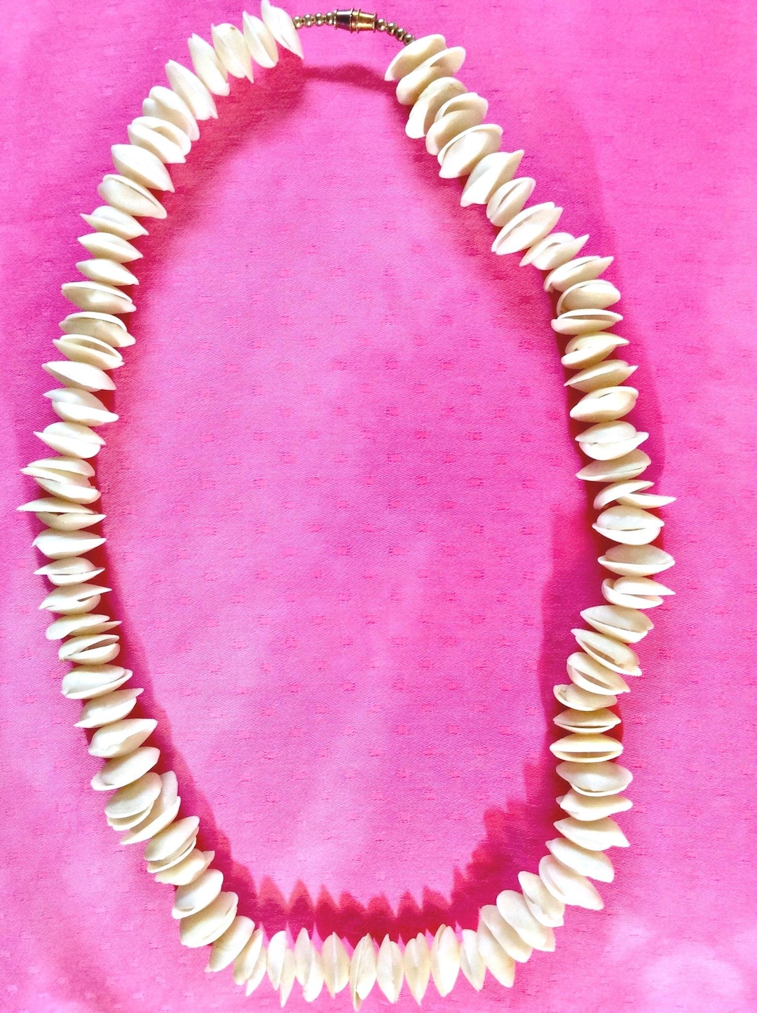 Vintage 60s 70s Hawaiian Lei Clam Shell Necklace - Etsy
