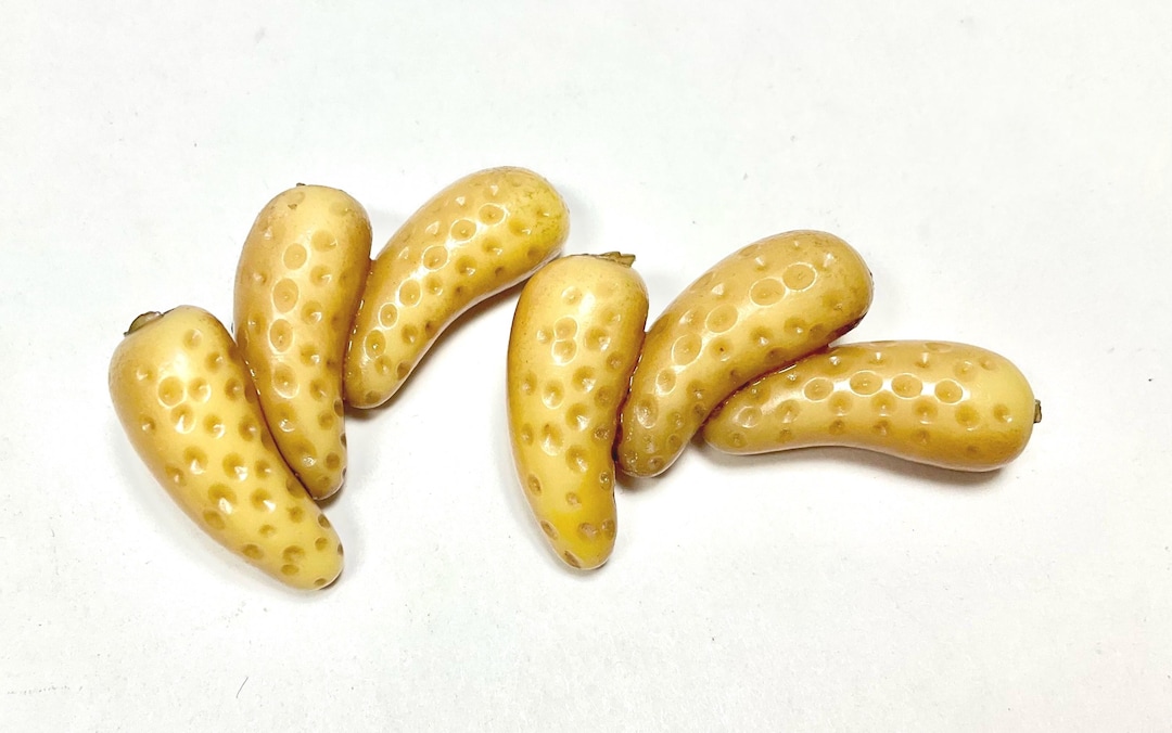 Vintage 30s 40s Vegetable Buttons 2pcs - Etsy