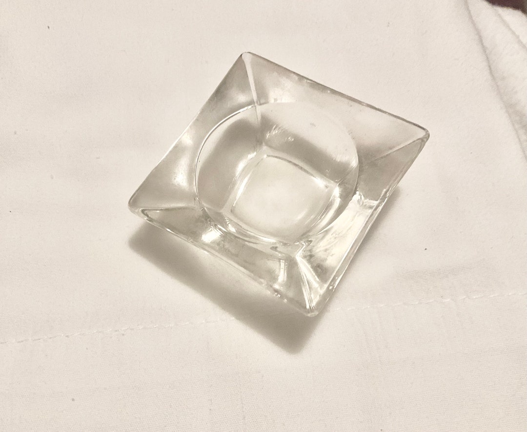 Vintage 40s 50s Salt Cellar Clear Glass - Etsy