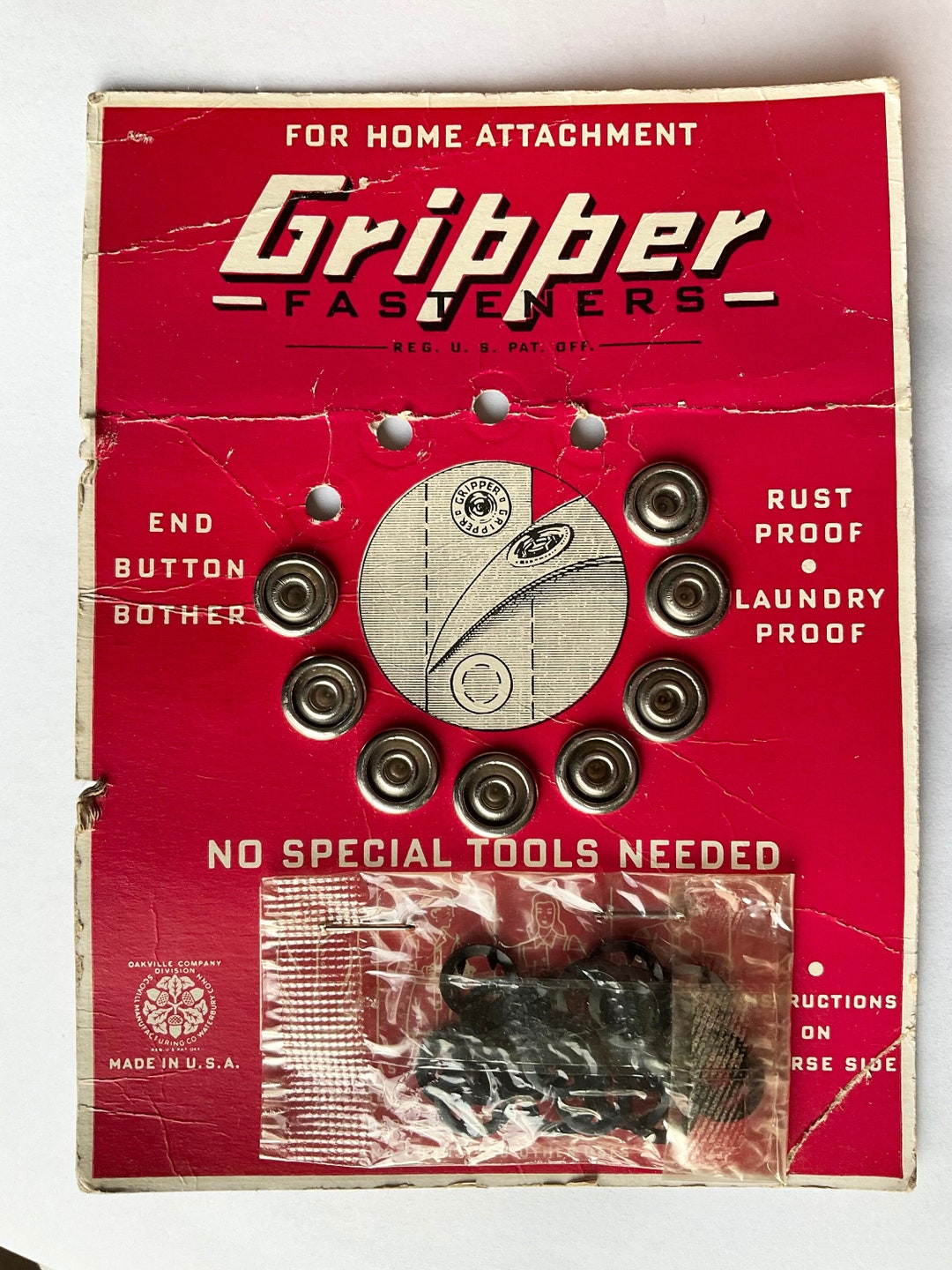 Vintage 40s Gripper Fasteners Snaps 1/2” Size - Etsy