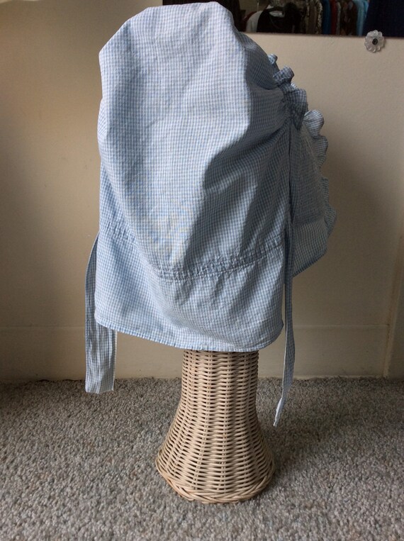 Antique Victorian Prairie Bonnet Cotton Sun Bonnet - Gem