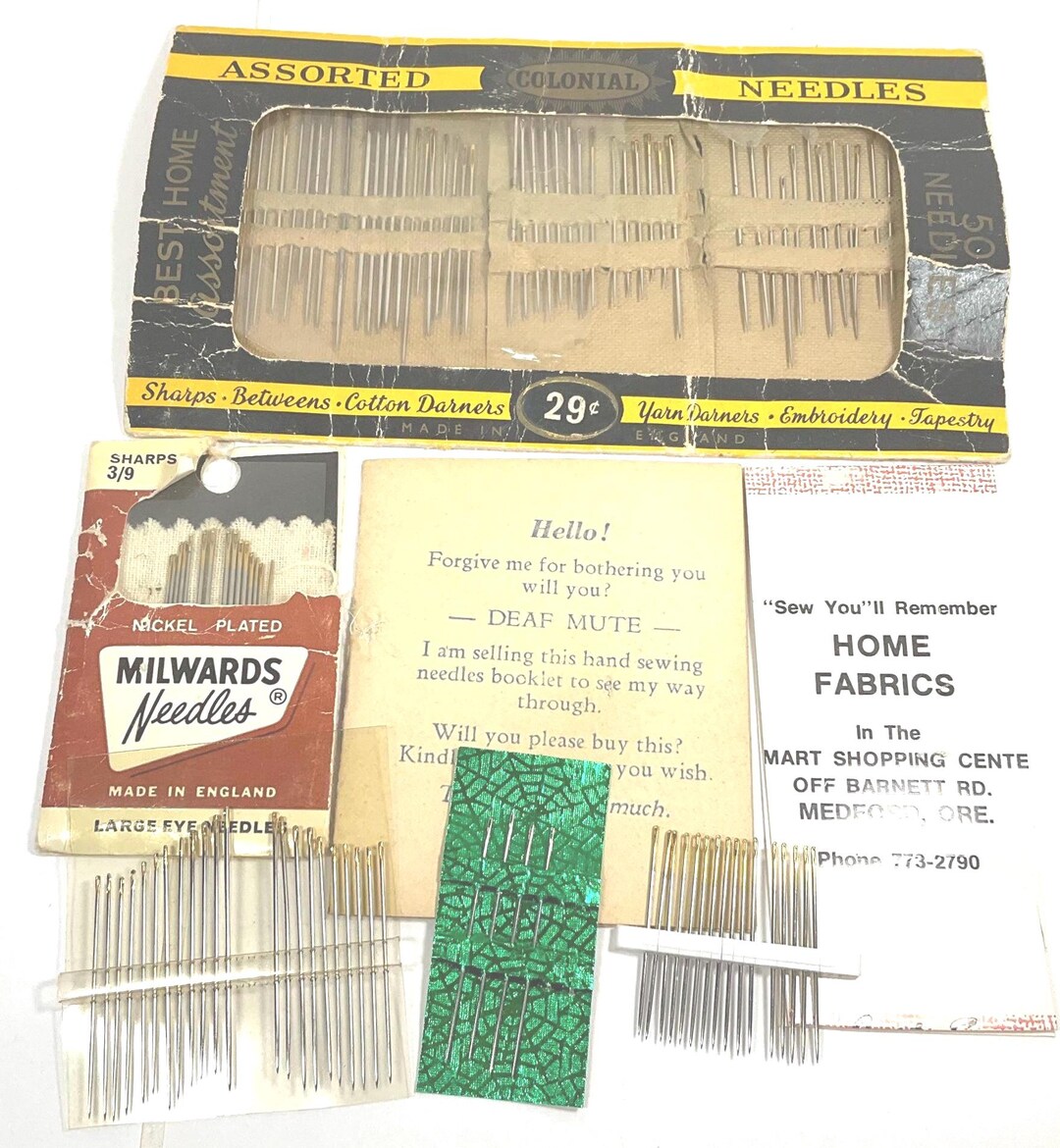 Antique Vintage 1900s 50s Hand Sewing Needles Collection 85 Needles - Etsy