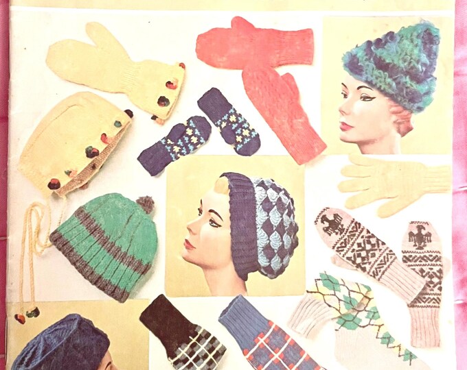 Vintage 60s Knitting Book Coats & Clark’s - Etsy