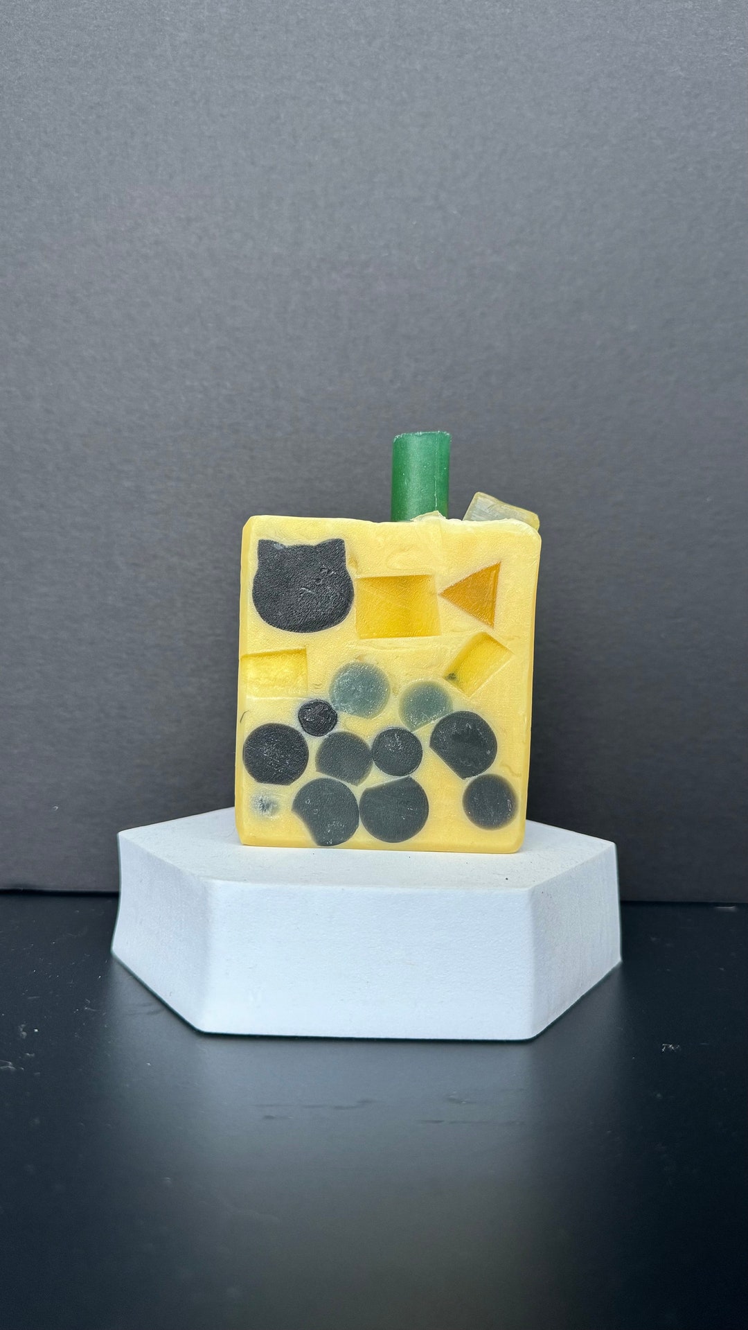 Handmade Vegan Soap | Kit-tea Boba | Juicy Peach Fragrance (boba is ...