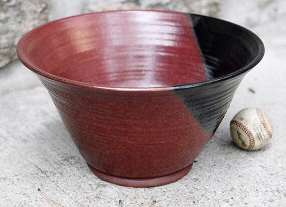Red Rocks and Black Bowls Hand-made Crafted Stoneware Ceramic | Etsy