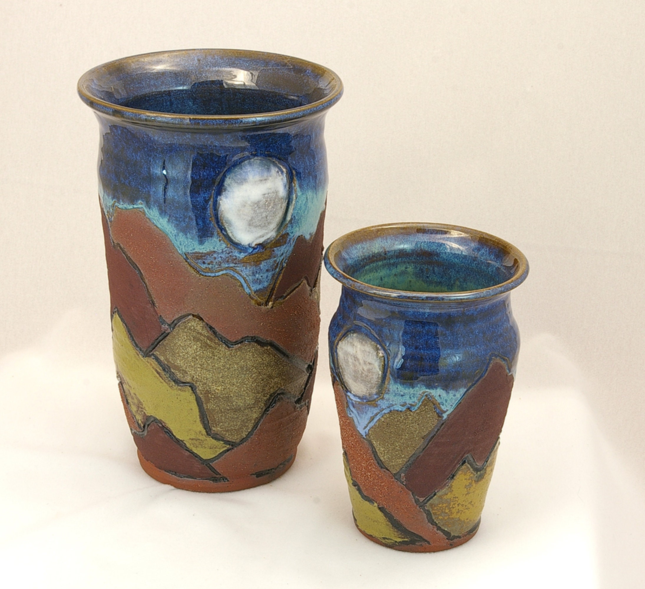 LANDSCAPE POTTERY - Plate and Vase Set - Etsy
