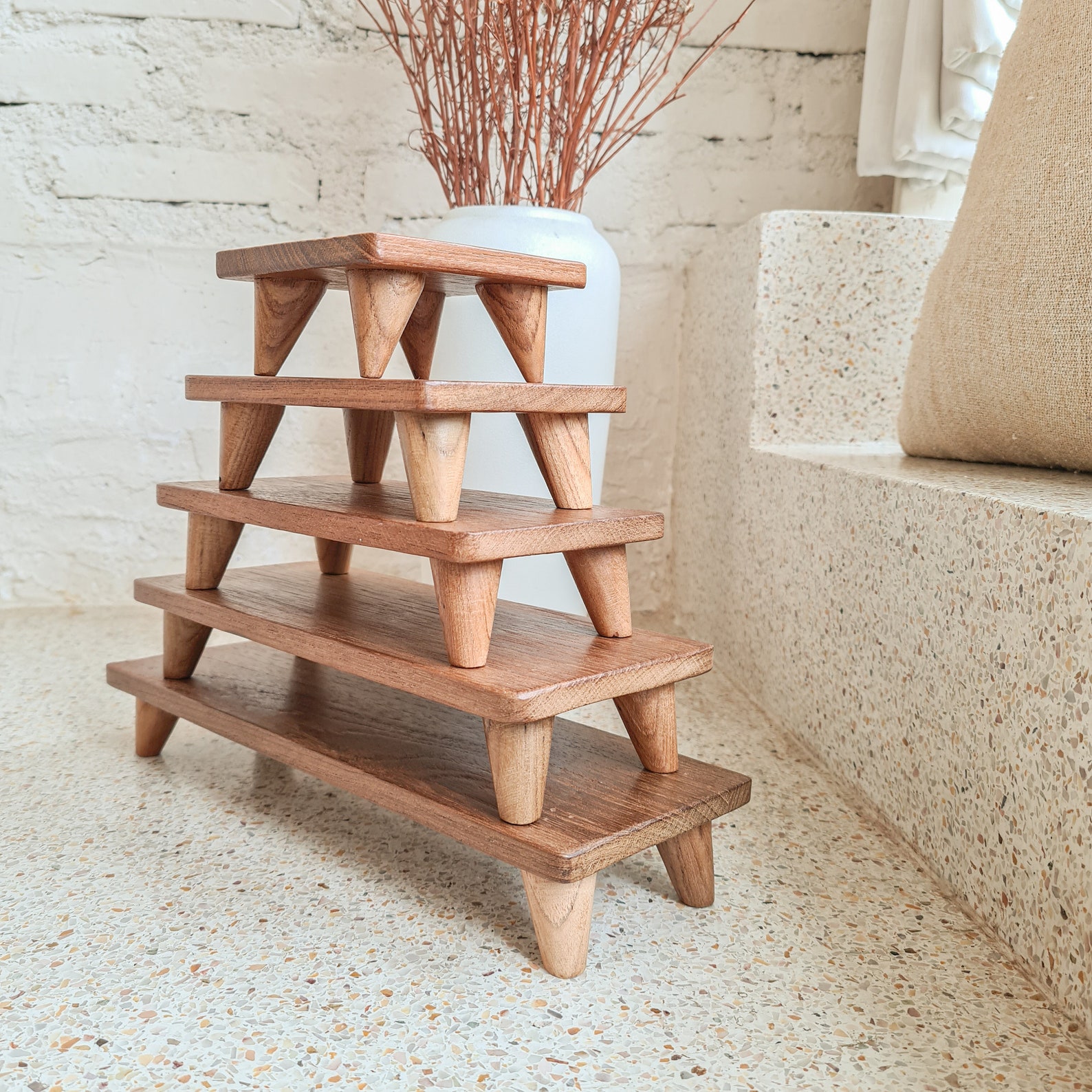 Set of 5 Wooden Table Small Wooden Table Wooden Furniture Small Table ...