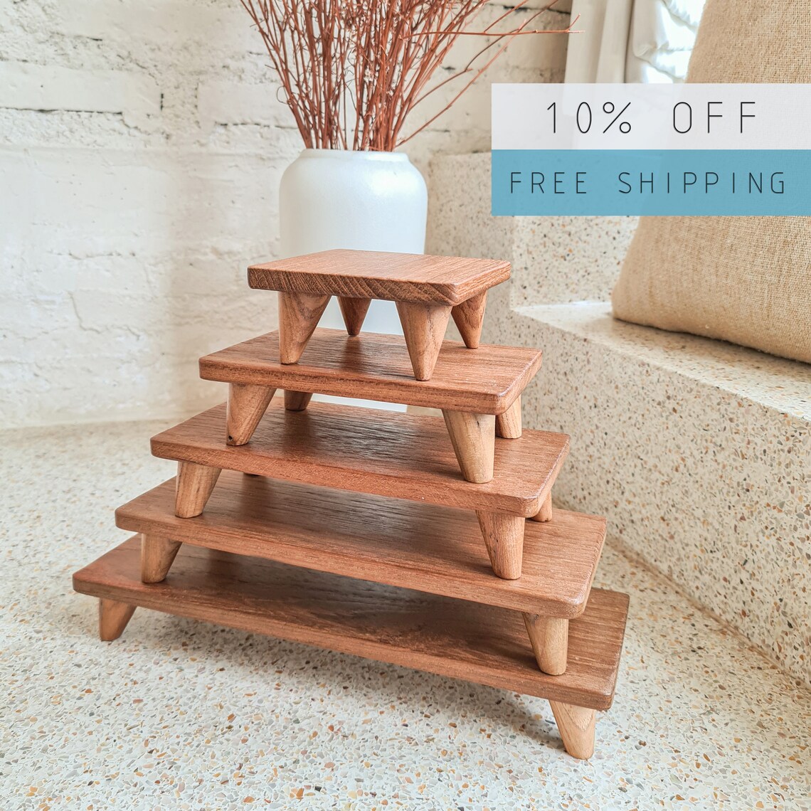 Set of 5 Wooden Table | Small Wooden Table | Wooden Furniture | Small ...