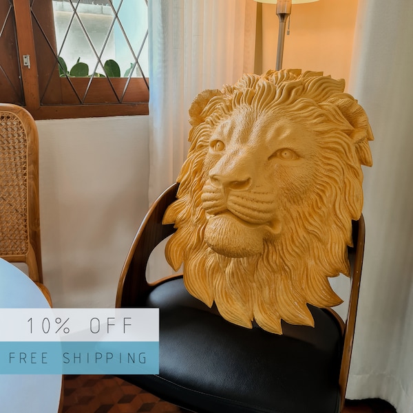 Lion Head Wall Decor - Etsy