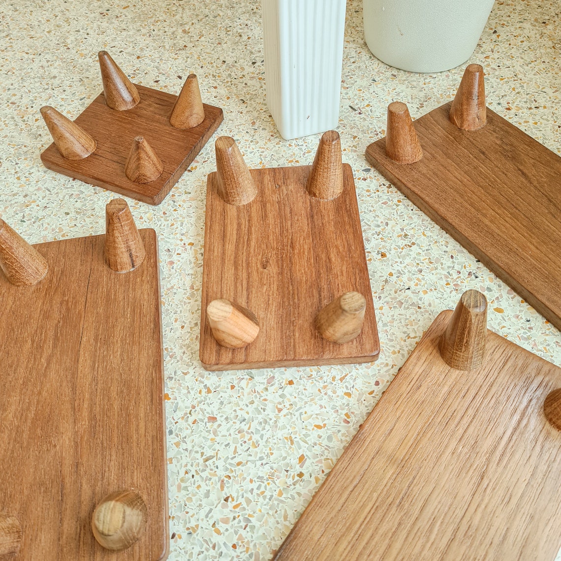 Set of 5 Wooden Table Small Wooden Table Wooden Furniture Small Table ...