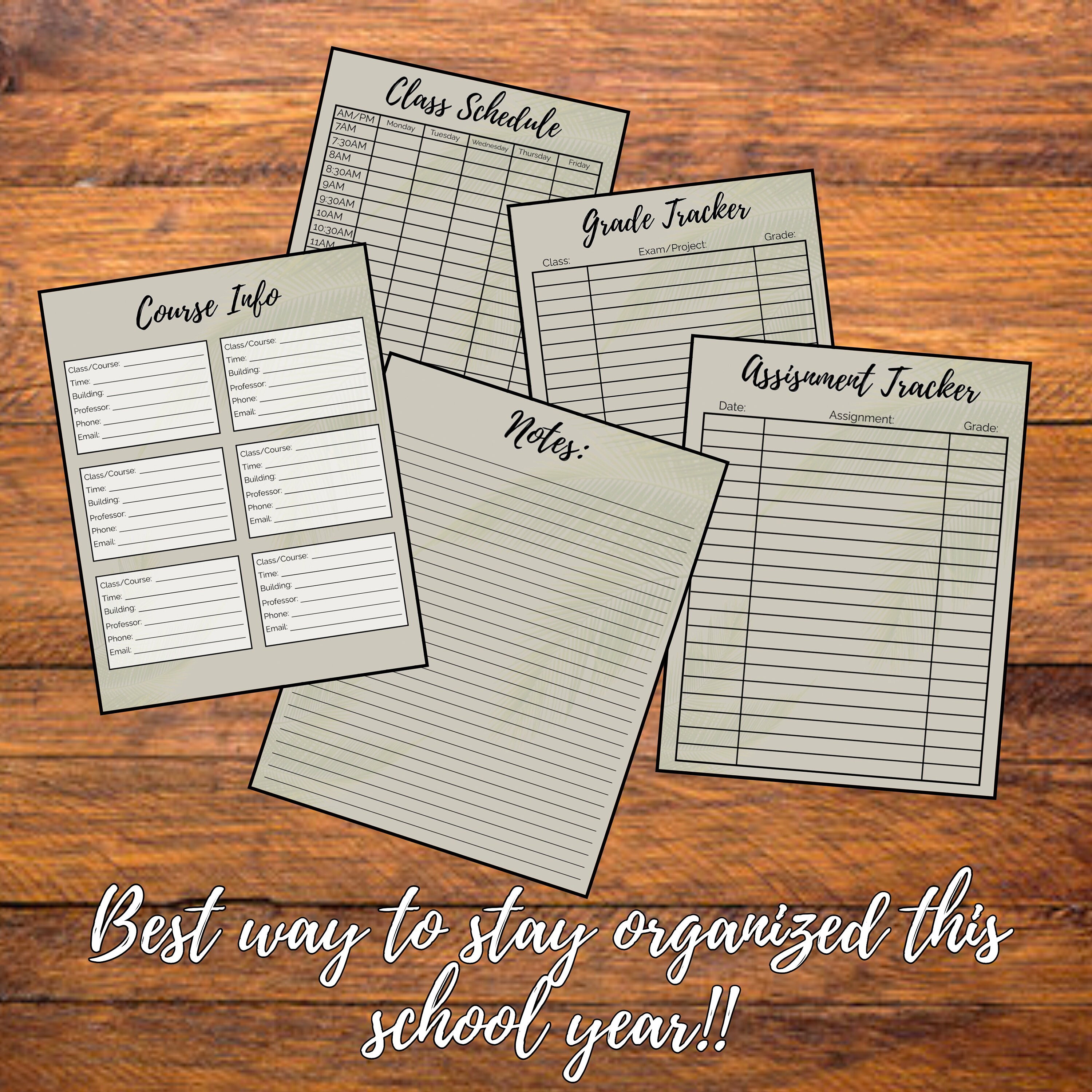 Student Planner 2023-2024 Printable Student Study Guides Student ...