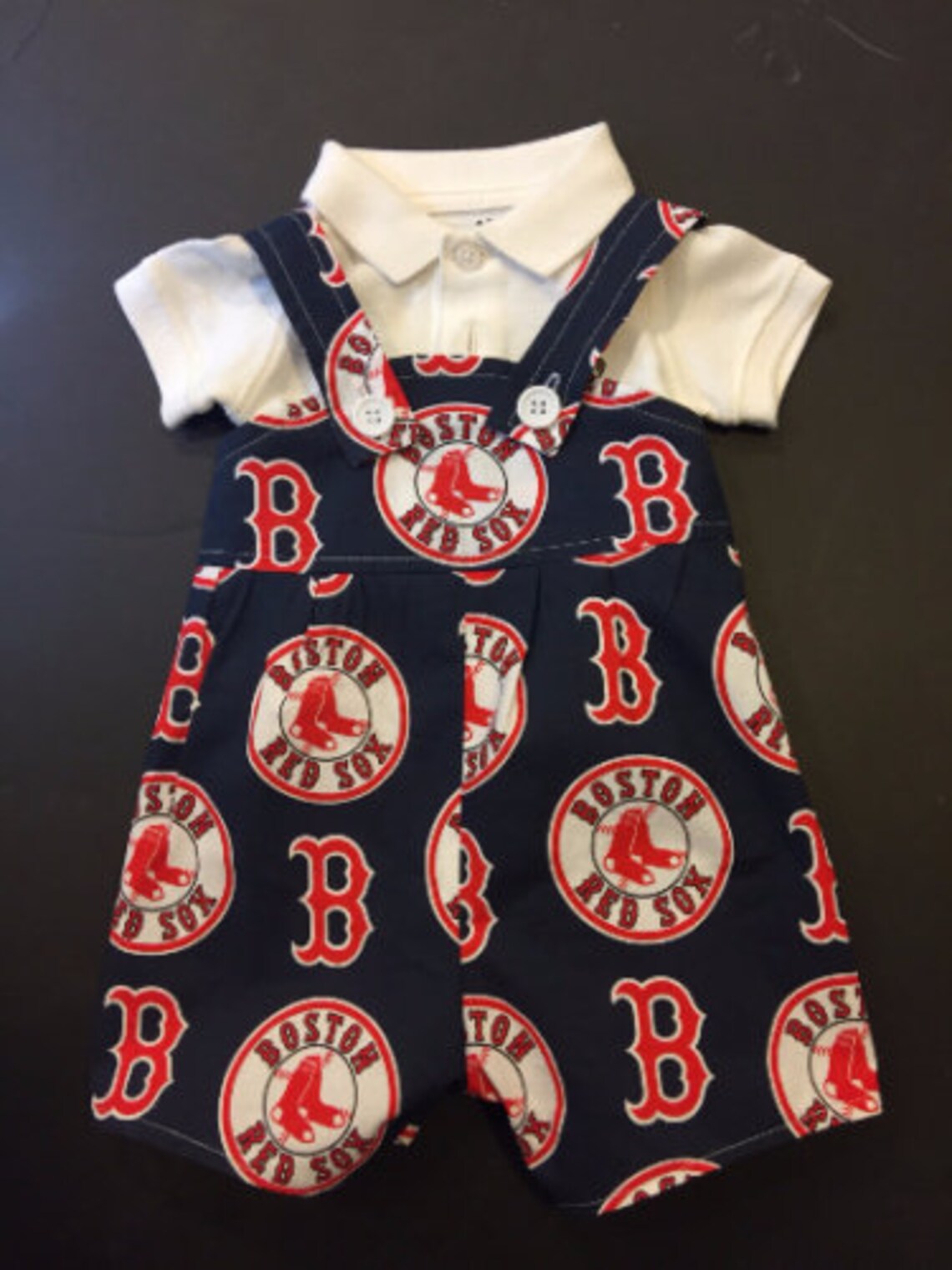 Red Sox Baseball Boys Jumper Overalls You Choose the Size - Etsy