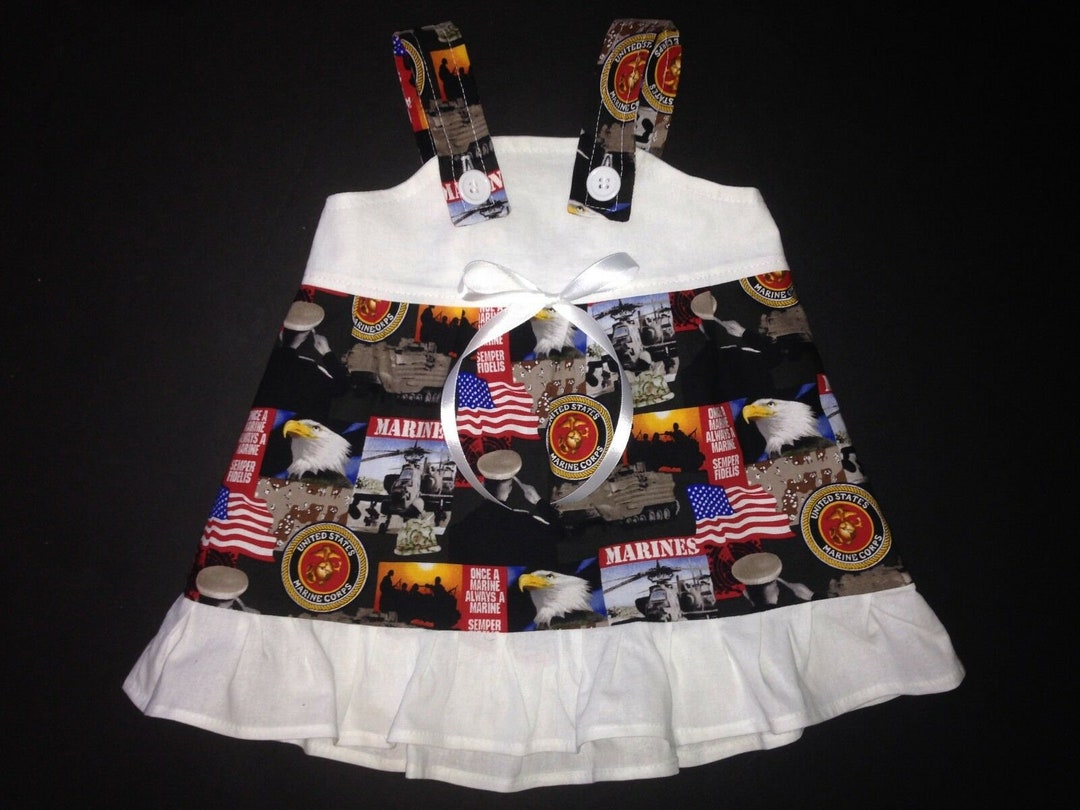US Marines Military Girls Dress * You Choose the Size * - Etsy