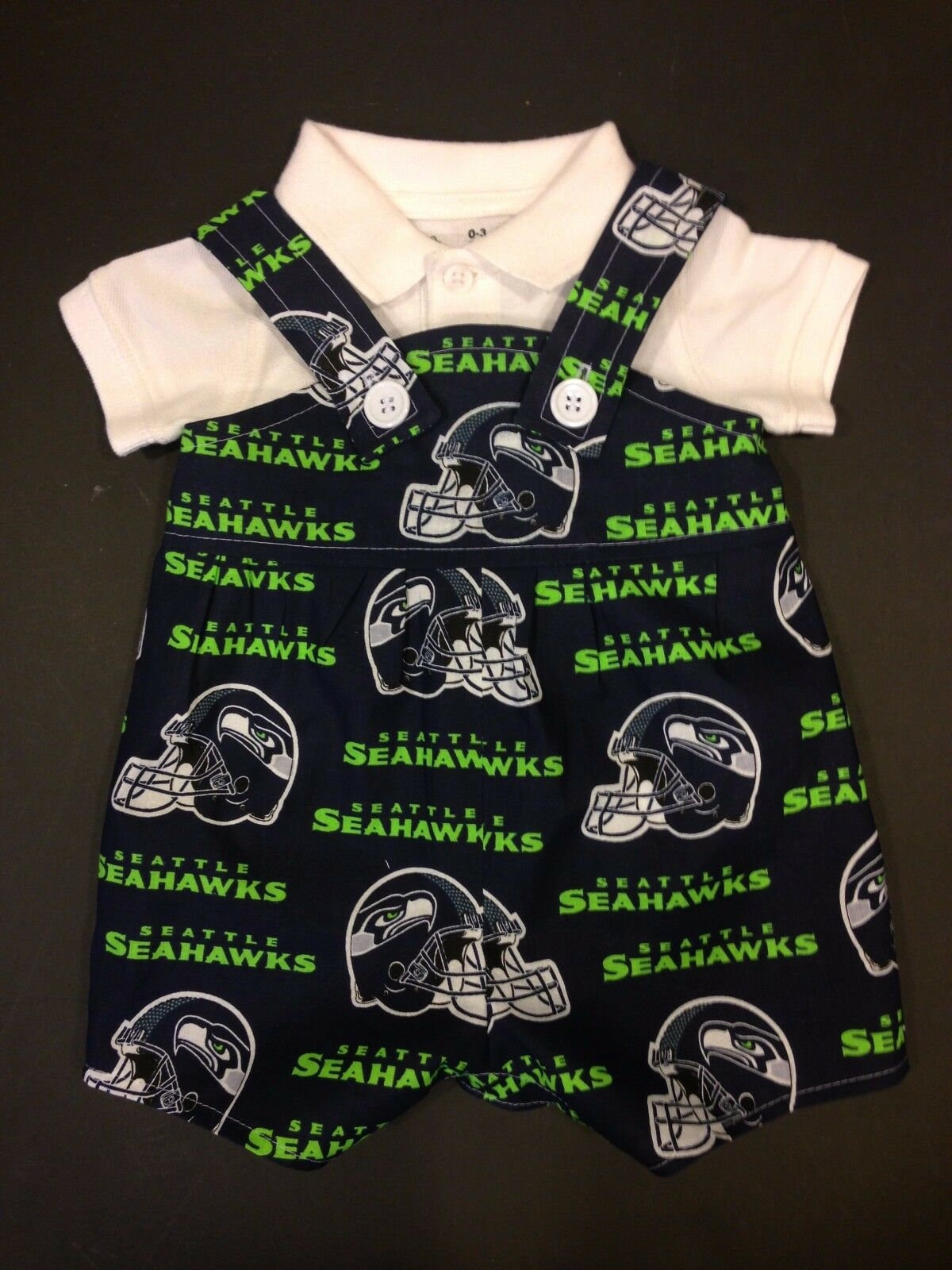 Seahawks Football Boys Jumper Overalls You Choose the Size | Etsy