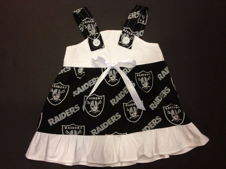 Raiders Football Girls Dress You Choose the Size - Etsy