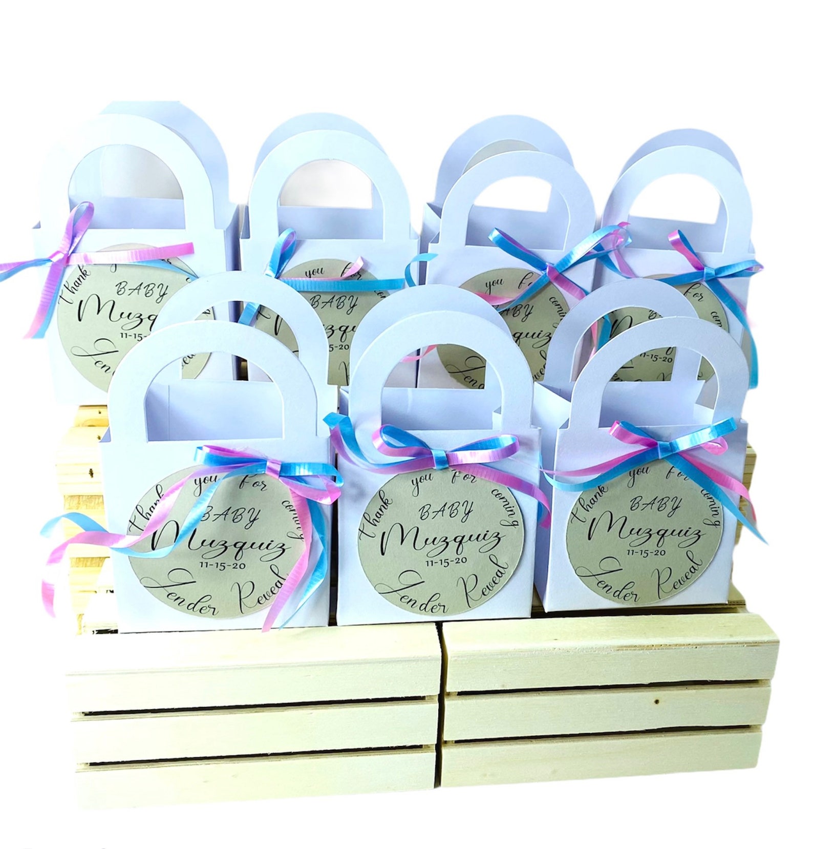 Gender Reveal Party Favors Custom Gender Reveal Decor Gender Etsy