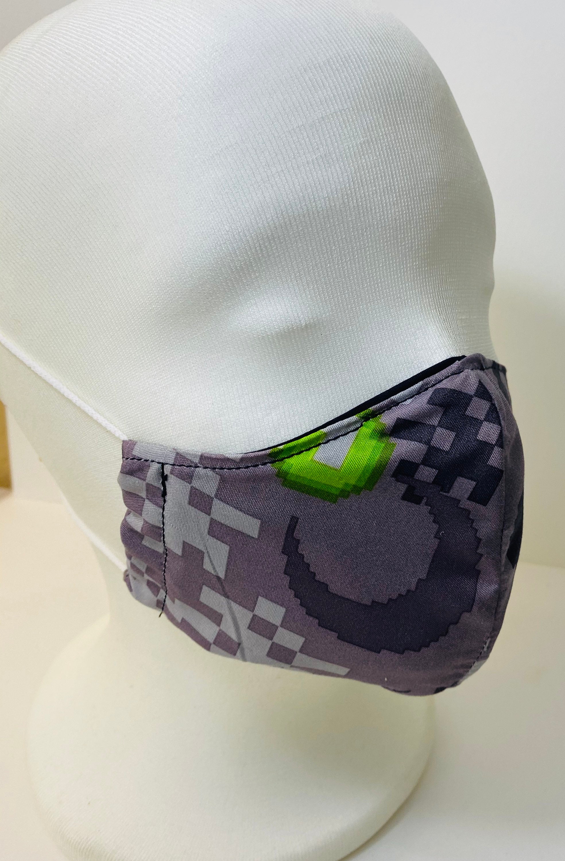 Minecraft Face Mask Face Mask For The Gamer Kids Breathable | Etsy