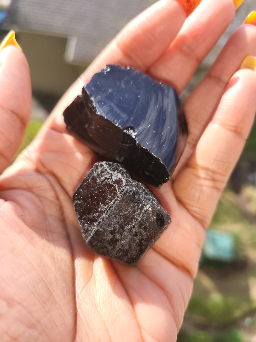 Rough Black Obsidian - Etsy