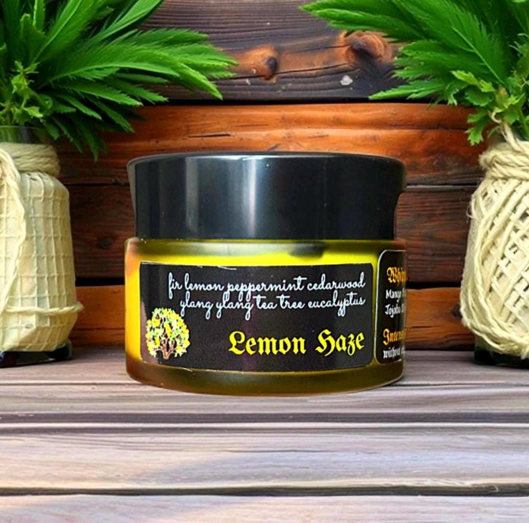 Lemon Haze Whipped Beard Butter: Mango Shea Cocoa Jojoba - 1oz/2oz ...