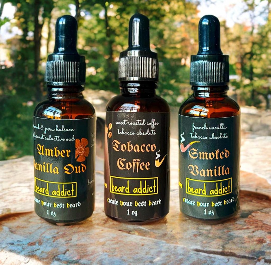 Midnight Ember Collection Beard Growth Oils: Jojoba, Argan, Black Seed ...
