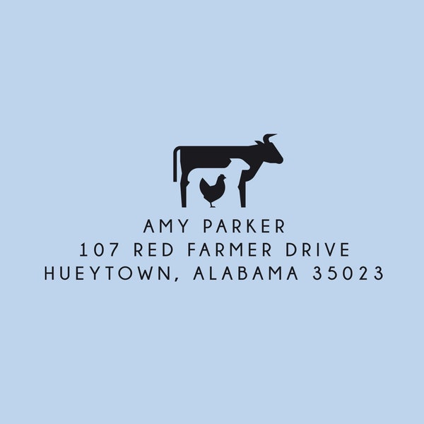 Farm Return Address Labels - Etsy
