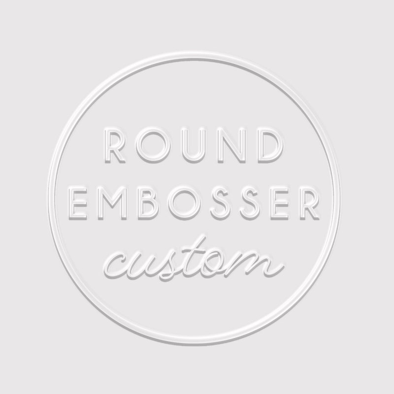 Embossed Name Cards - Etsy