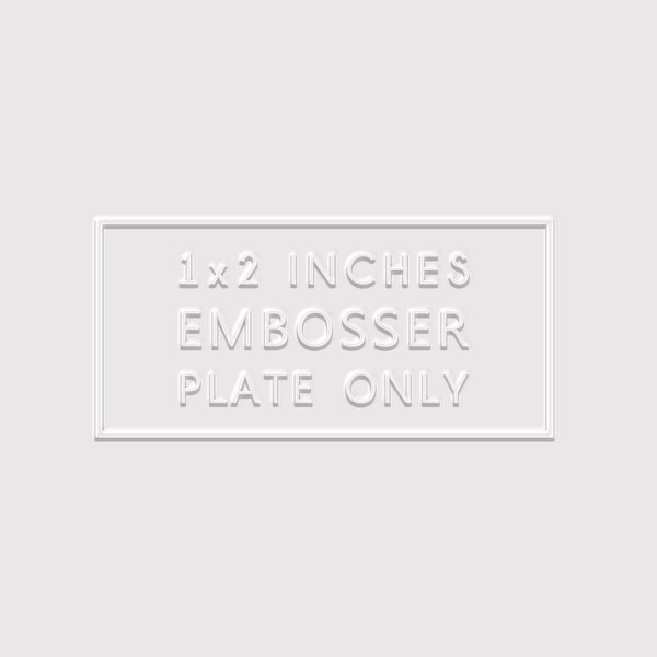 Embosser Plate - Etsy