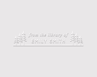Old Oak Tree Personalized Ex Libris Library Rubber Stamp I33 - Etsy
