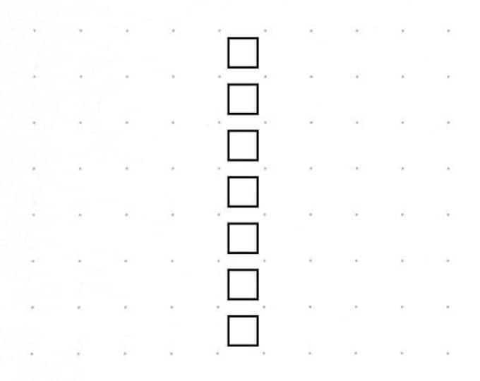 Check Box Stamp, Checklist Stamp, Dot Journal Stamp, to Do List Stamp ...