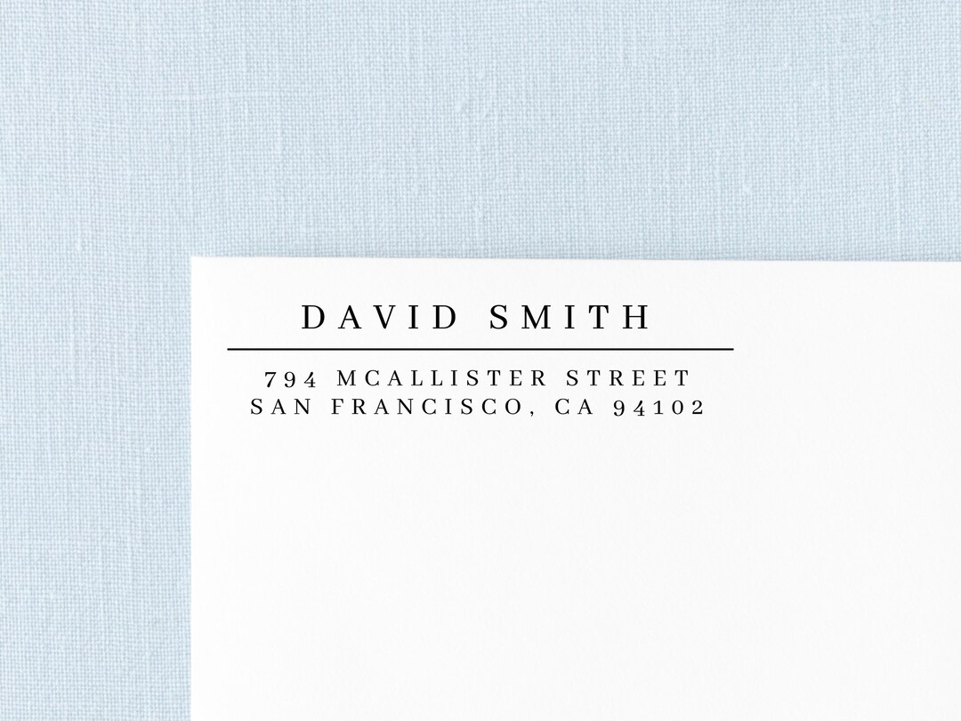 Simple Address Stamp Self-inking | Small Return Address | 0.5 X 2 ...