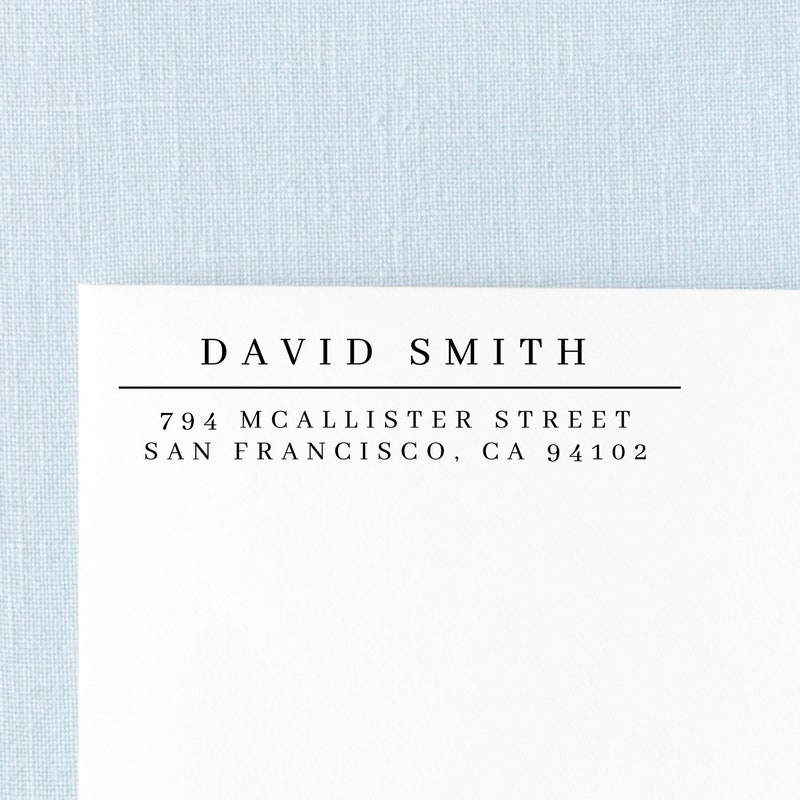Address Stamp - Etsy