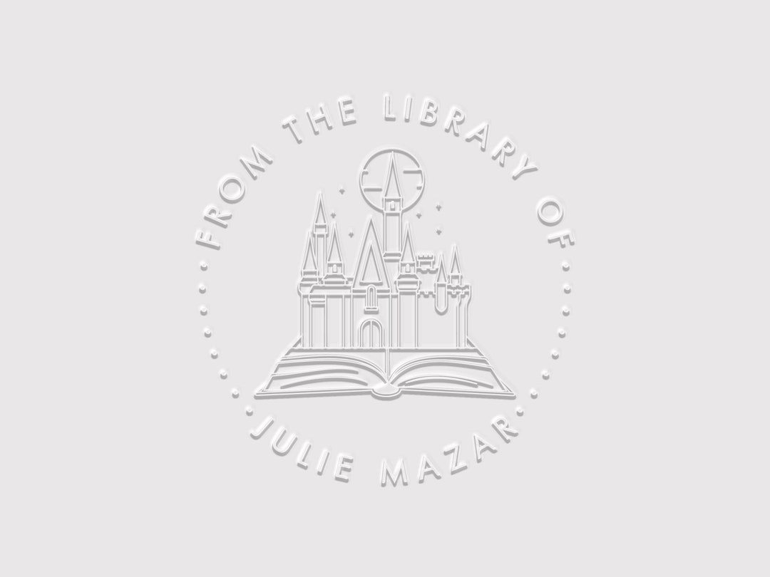 Castle Book Embosser Custom | Personalized Library Embossing Stamp ...