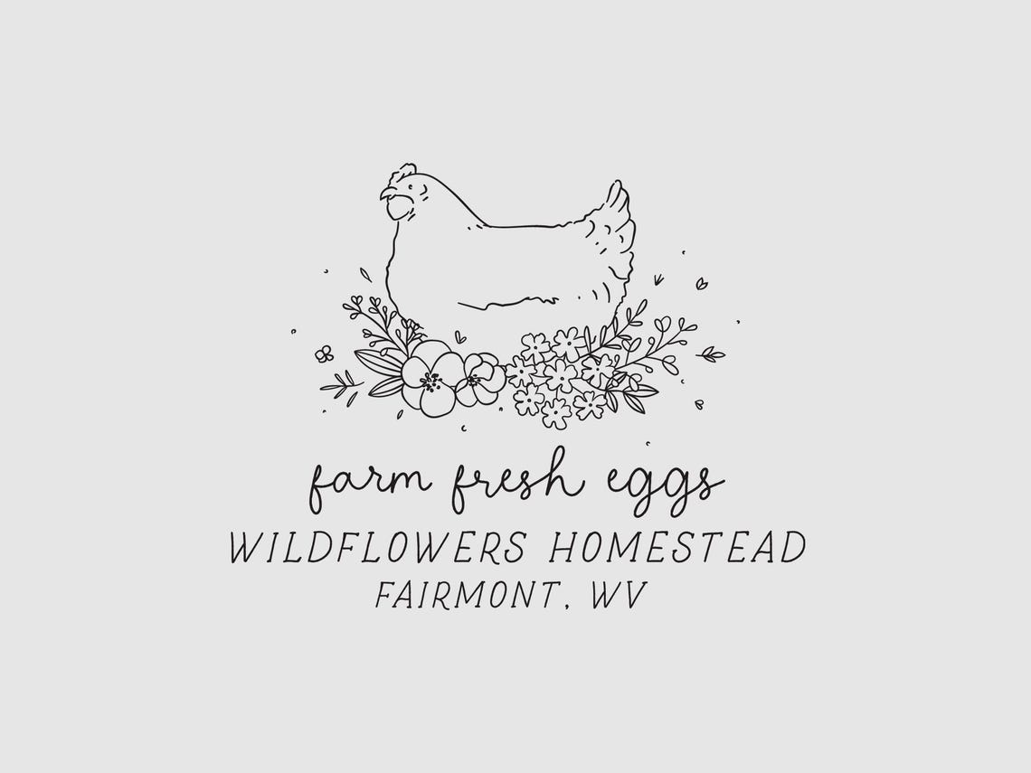 Custom Egg Carton Stamp | Egg Stamp Personalized | Farm Fresh Chicken ...