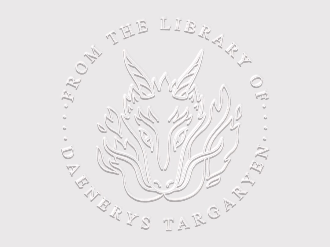 Dragon Book Embosser Personalized | Fantasy Library Book Stamp Custom ...