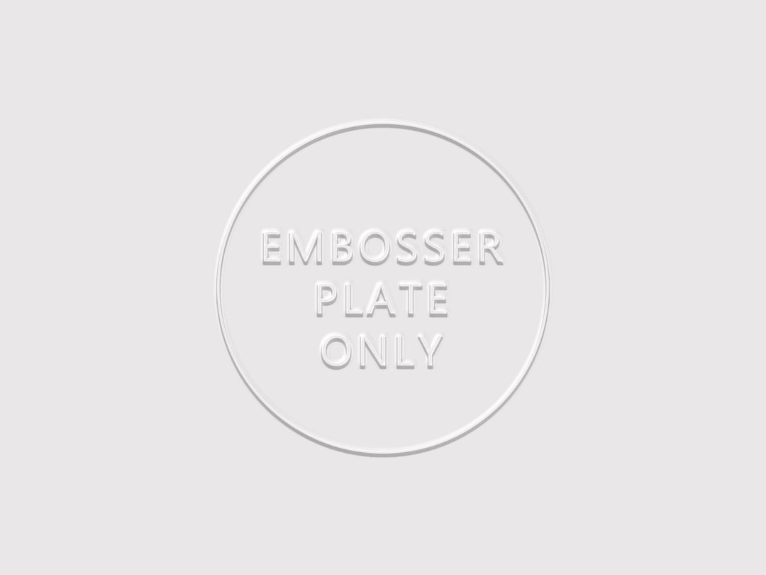 Round Embosser Plate ONLY - Etsy