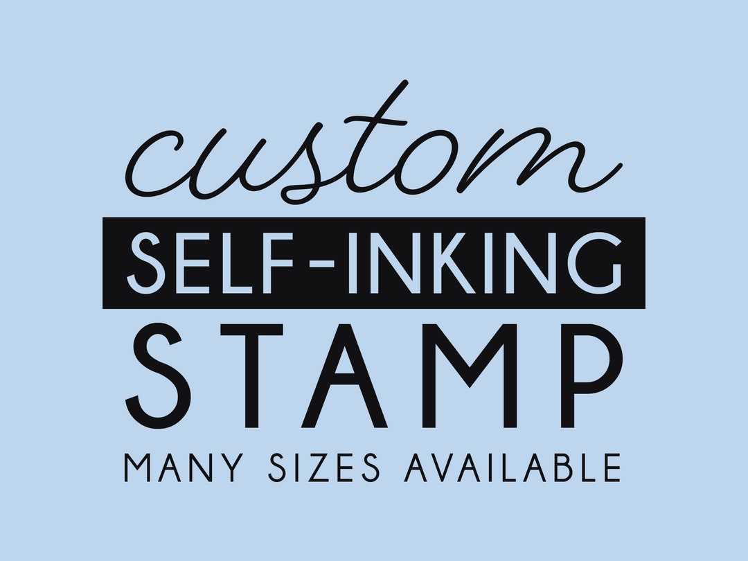 Custom Self Inking Stamp Logo, Self Inking Stamp Personalized, Pre ...