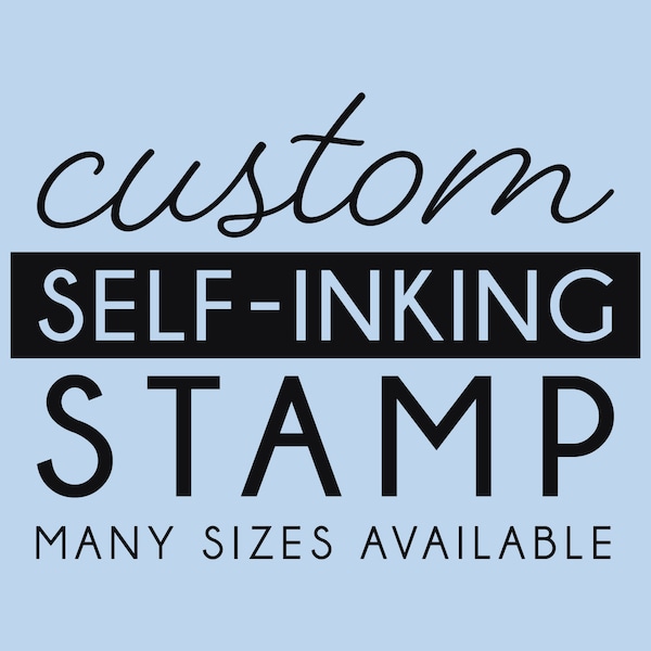 Custom Stamp Pre Ink - Etsy