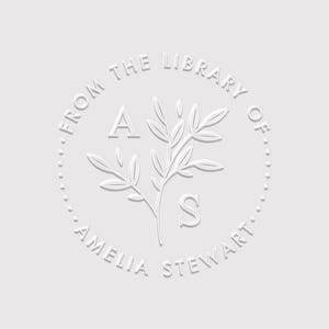 Custom Book Stamp Name Initials | Monogram Personalized Library Book ...
