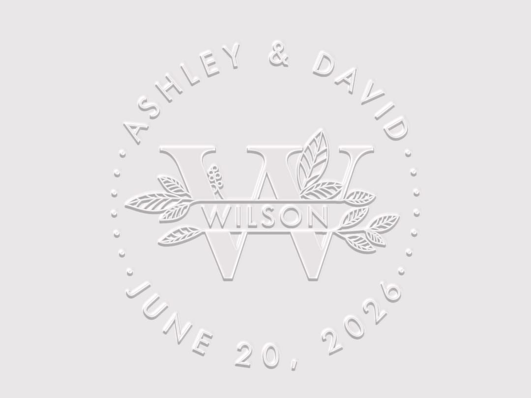 Wedding Logo Embosser | Wedding Monogram Embosser | Wedding Favor ...