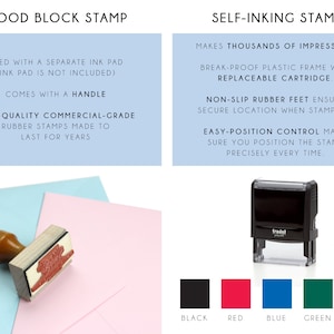 Custom Name Stamp Self Inking, Name Stamper, Personalized Name Stamp ...