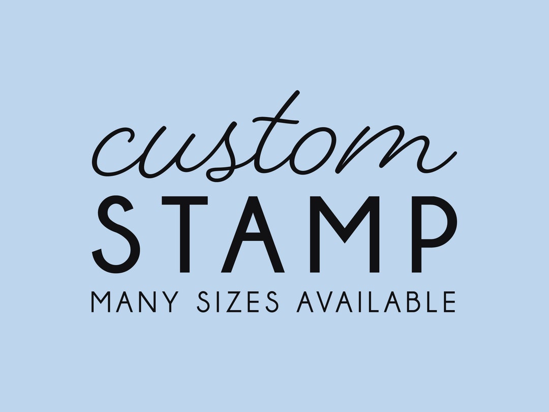 Large Custom Stamp Logo, Custom Stamp Large, Custom Rubber Stamp Small ...