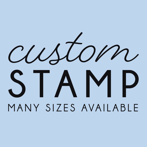 Large Custom Stamp - Etsy