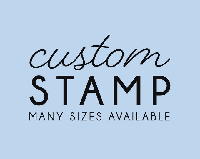 Large Custom Stamp Logo Custom Stamp Large Custom Rubber - Etsy