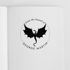 Dragon Wings Book Embosser | From the Hoard of Book Stamp | Fantasy ...